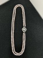 China 60cm Natural Freshwater Pearl Necklace Purple High Luster Elegant Evening Wear for sale