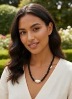 China Natural Freshwater Pearl Necklace 14mm Baroque with Butterfly Pendant Customizable 42cm for sale