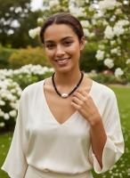 China Natural Freshwater Pearl Necklace 14mm Baroque with Butterfly Pendant Customizable 42cm for sale