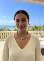 China Natural Pearl Turquoise Necklace Adjustable Length 18 Inch Gold Clasp for sale