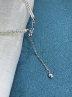 China Custom Silver Baroque Pearl Necklace Freshwater 16-18 Inch Adjustable Lobster Clasp for sale