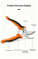 China Strong Pruning Shears with Sharp Bypass Blades and Bright Color Handles for Quick Identification and Effective Garden Work for sale