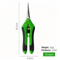 China Pruning Shears garden pruning tool with precision straight blades available in bright green orange and blue colors for professional for sale