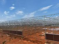 China Durable Multitunnel greenhouse with galvanized steel frame and PE film covering ideal for agricultural planting solutions for sale