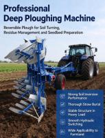 China Industrial Plough Implement Built to Handle Various Soil Types and Improve Efficiency in Large Scale Farming Operations for sale