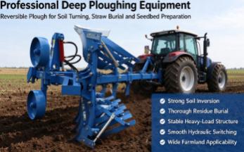 China Robust Plough System Ideal for Breaking Hard Soil and Improving Soil Structure in Extensive Farming Activities for sale