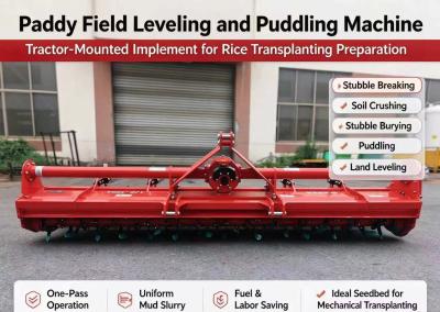 China Durable Paddy Stubble Burying Puddling Machine Designed to Optimize Paddy Field Conditions and Promote Healthy Rice Growth for sale