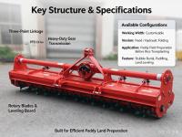 China Durable Paddy Stubble Burying Puddling Machine Designed to Optimize Paddy Field Conditions and Promote Healthy Rice Growth for sale