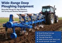 China hydraulic reversible plough with hydraulic turnover system enabling smooth stable flip action for effective soil preparation work for sale