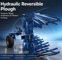 China Variable Width Hydraulic Reversible Plough with Overload Safety Protection and Durable Steel Construction for Large Farms for sale