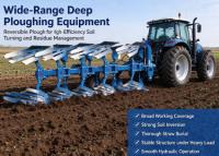 China Hydraulic Reversible Plough with High Grade Hydraulic Cylinder and Sealing Components Delivering Quick and Flipping Action for sale