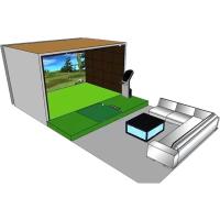China Professional Supply Indoor Entertainment Professional Golf Simulator Enclosure for sale