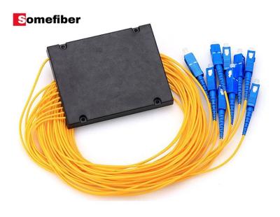 China 1x8 PLC Splitter ABS BOX 100*80*10 with SC/APC connector for sale
