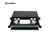 China 24-Core Rack Mount Fiber Optic Patch Panel for sale