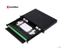 China 24-Core Rack Mount Fiber Optic Patch Panel for sale