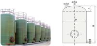 China FRP Chemical Storage Tank 5000L Vertical Horizontal Filament Winding Corrosion Resistant for sale