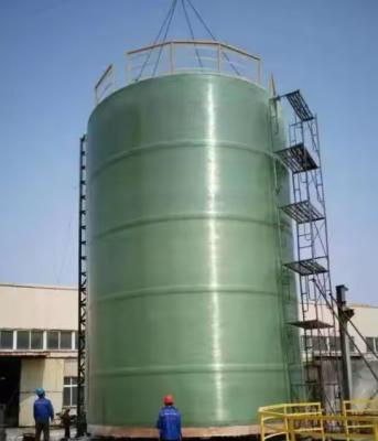 China Customized GRP Vertical Horizontal FRP Tank HCl Malic Tartaric Benzoic Acid Storage for sale