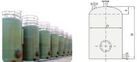 China FRP GRP Vertical Storage Tank 5000L Food Brewing Tank Customizable for sale