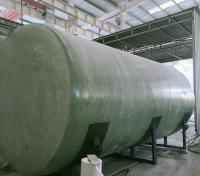 China Large Diameter FRP GRP Vertical Storage Tank 120°C Oil Acid Juice Tank for sale