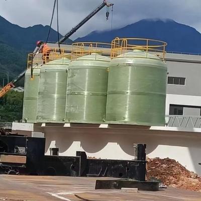 China FRP Chemical Storage Tank 1800x6050 with Drain Valve Corrosion Resistant Industrial Tank for sale
