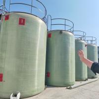 China 3mm-12mm Thickness FRP Storage Tank Flat Bottom Easy Install for sale