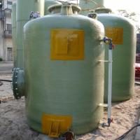 China FRP Industrial Chemical Storage Tank Custom Capacity 1-200m³ Flat Bottom Vertical Tank for sale