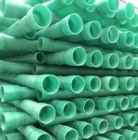 China FRP Fiberglass Reinforced Plastic Pipe 200mm OD 4.0mm Thickness Custom Length for Underground Power Cable Protection for sale