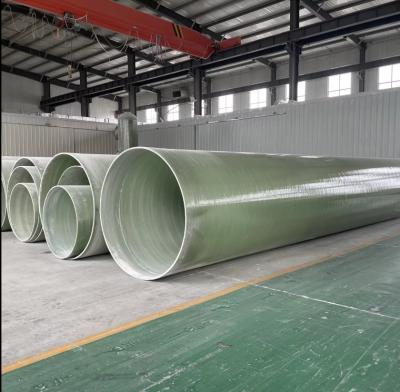 China Custom FRP Mortar Pipe Smooth or Textured Surface Filament Wound 10m Length for sale