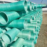 China Fiberglass FRP GRP Mortar Pipe Anti Corrosion Custom Diameter up to 4000mm Length 12000mm for sale