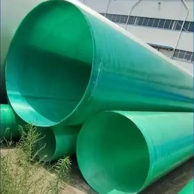 China Custom Color FRP Fiber Reinforced Pipe DN50-2000mm 12m for Water Treatment Chemical Processing for sale