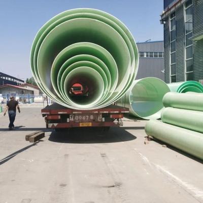 China Printed Flange FRP Pipe DN50-2000mm Diameter 12m Length Long Lasting for sale