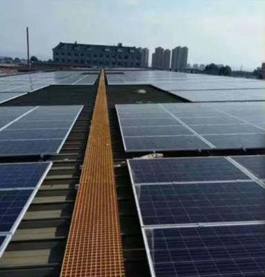 China Customized FRP Grating Panels for Solar Roof Walkways Anti-Slip Fiberglass Floor Grating Sheet 25mm Thickness for sale