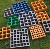 China Customized FRP Grating Panels for Solar Roof Walkways Anti-Slip Fiberglass Floor Grating Sheet 25mm Thickness for sale