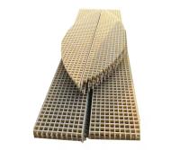 China Flame Retardant FRP Walkway Grating Sheet Square 25mm-200mm Height Customizable for sale