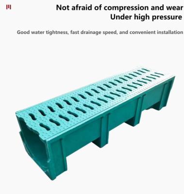 China FRP GRP 200mm Fiberglass Trench Drain Grates Anti Corrosion Easy Clean Gutterway for sale