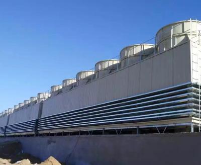 China Industrial FRP Cooling Tower GRP Counterflow Crossflow 10-1000m3/h 0.18-7.5KW for sale