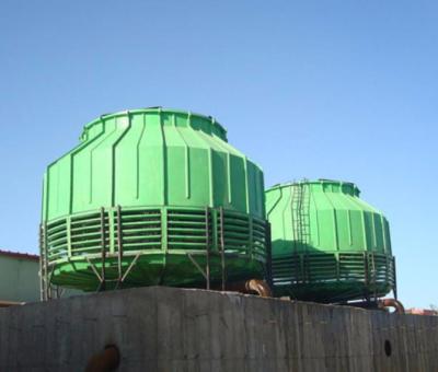 China GRP FRP Type Circular Cooling Tower 500-1000 Tons Fast Temperature Reduction for sale