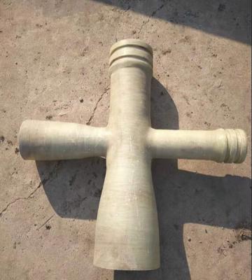 China Variable Diameter FRP GRP Pipe Fittings Elbow Tee Reducer Pipe Fittings 3Way 4Way for sale