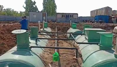 China FRP Storage Tank 0.5-200M3 Sewage Treatment Fiber Reinforced Plastic Cylindrical Tank for sale