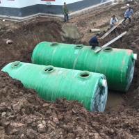China Winding Technology FRP Septic Tank 1-150m3 Sewage Treatment Underground Custom Size for sale