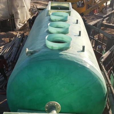 China YongDa FRP Septic Tank 1-150m³ Filament Winding Fiberglass Sewage Vessel for sale