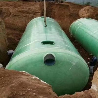 China Vessel Tank Core Components Customized FRP Septic Tank For Waste Disposal Solutions for sale