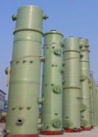 China FRP Bubble Tower GRP Fiberglass Ammonia Absorption Tower 90% Efficiency Customizable Dimensions for sale