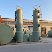 China Customized FRP Acid Mist Absorption Tower GRP Scrubber 90% Efficiency Industrial Gas Purification for sale
