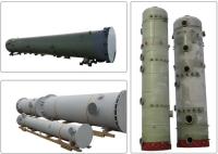 China Customizable Gelcoat FRP GRP Packed Absorption Tower Acid Mist Scrubber Tower for sale