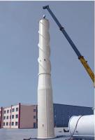 China FRP Waste Gas Absorption Tower 120°C Chemical Plant Column Vessel Customizable for sale
