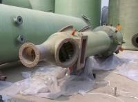 China FRP Waste Gas Purification Tower Scrubber 90% Efficiency Customizable Size for sale