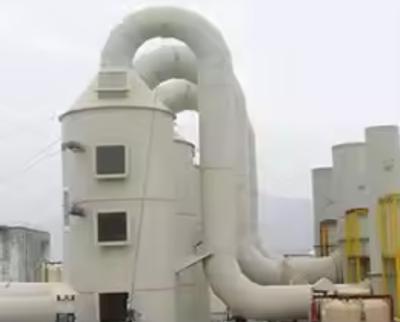 China Acid Mist / Ammonia Mist Scrubber Absorption Tower With cylindrical FRP Structure for sale