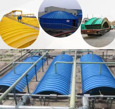 China FRP GRP Sewage Pool Tank Cover Plate Curved Flat Shape Anti Corrosion Lightweight Custom Sizes for sale