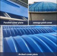 China FRP Gas Collecting Sewage Tank Cover High Strength 10 sqm Min Order Custom Shapes for sale